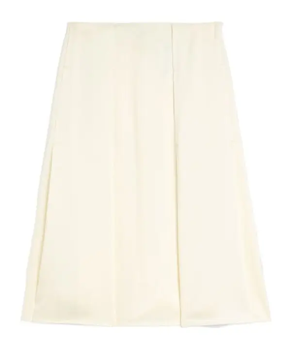 JIL SANDER Envers Satin Pleated Skirt