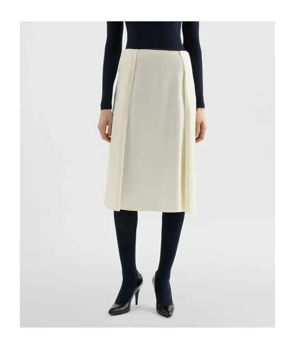JIL SANDER Envers Satin Pleated Skirt