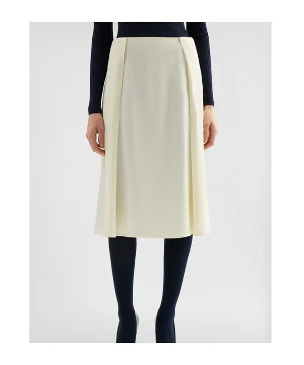 JIL SANDER Envers Satin Pleated Skirt