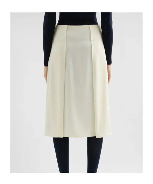 JIL SANDER Envers Satin Pleated Skirt