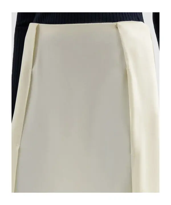 JIL SANDER Envers Satin Pleated Skirt