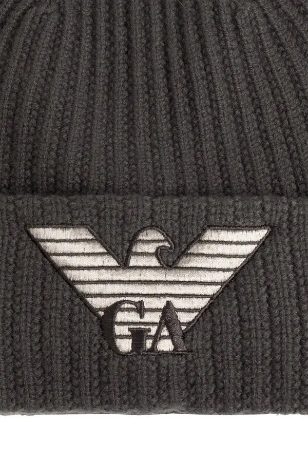 Emporio Armani Ribbed Knit Hat