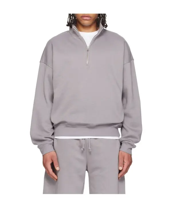 SKIMS Cotton Flannel Hoodie - Gray