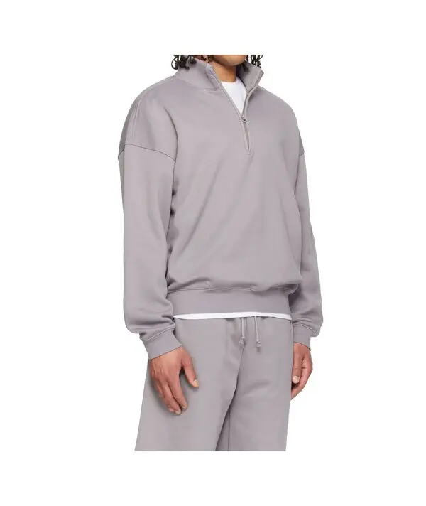 SKIMS Cotton Flannel Hoodie - Gray