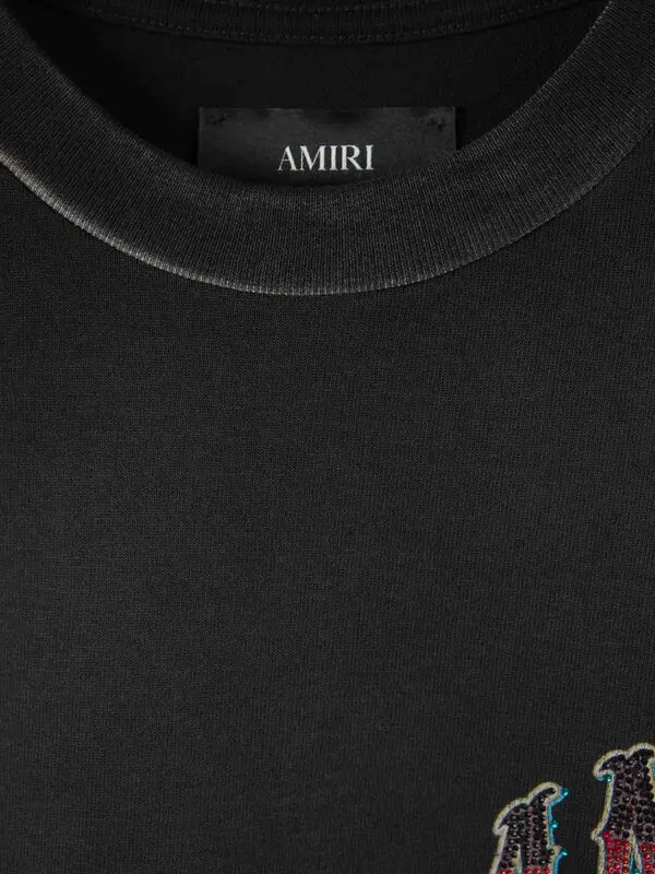 Amiri Crystal Logo Print T-shirt