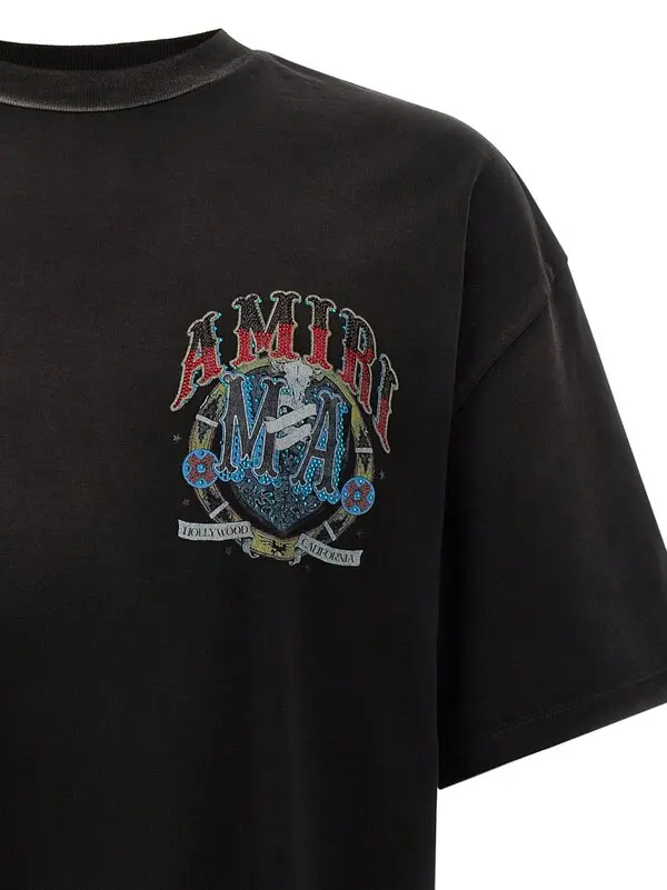 Amiri Crystal Logo Print T-shirt