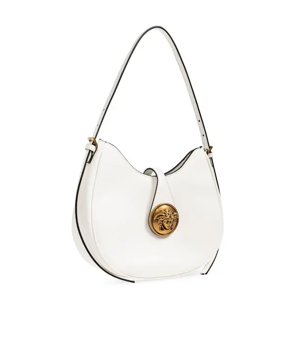 Versace Emblème Hobo Bag - White