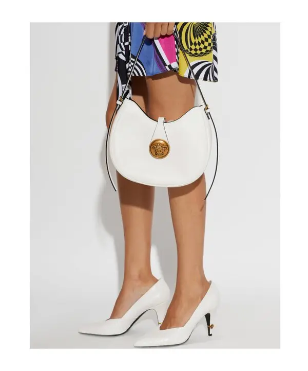 Versace Emblème Hobo Bag - White