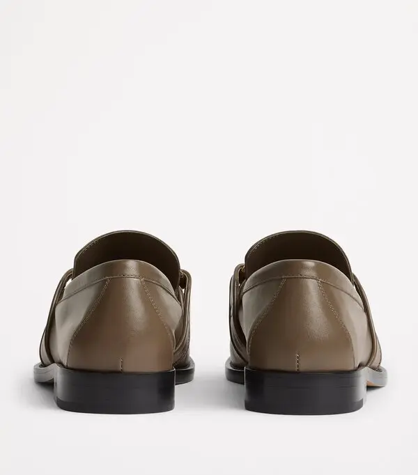 Bottega Veneta Leather Astaire Loafers