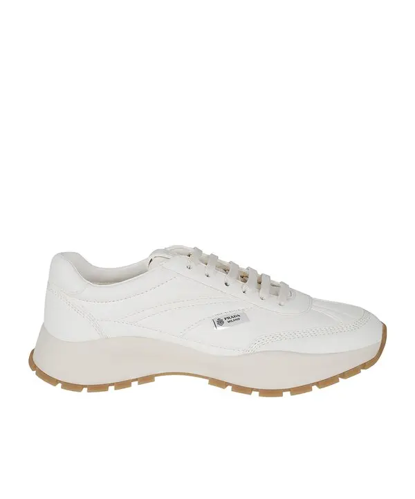 Prada Logo-patch Panelled Sneakers