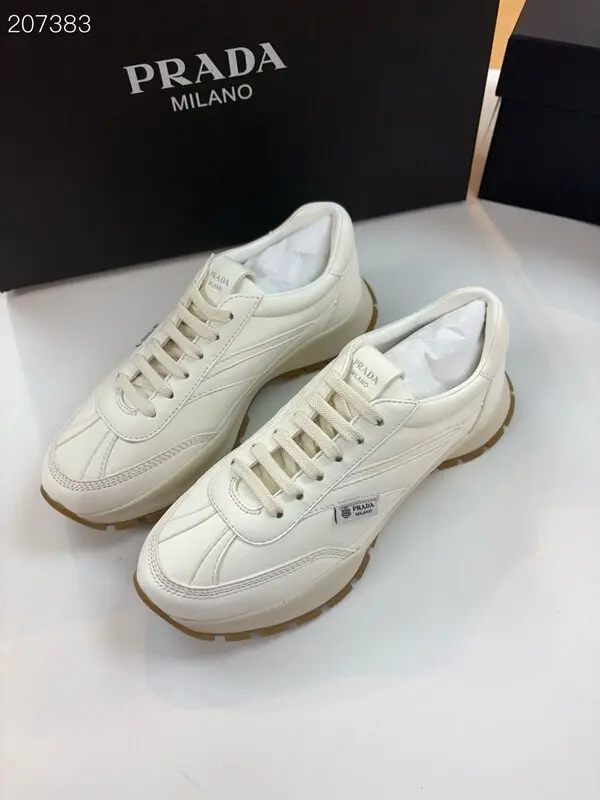 Prada Logo-patch Panelled Sneakers