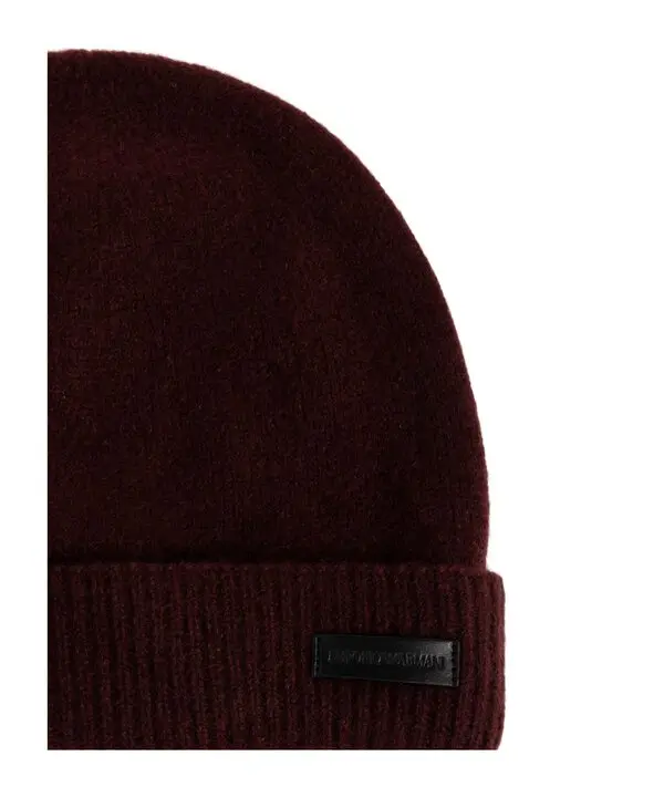Emporio Armani Ribbed Knit Hat