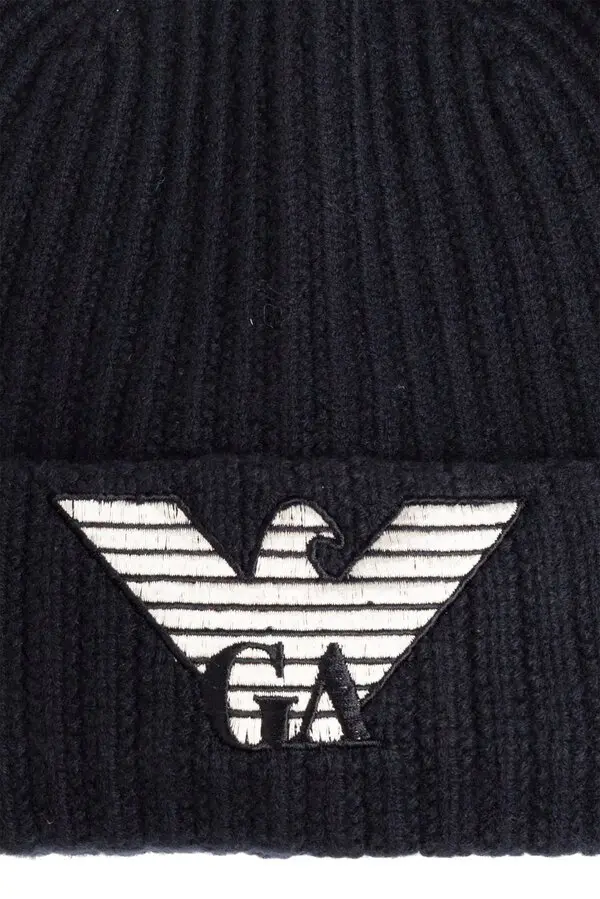 Emporio Armani Ribbed Knit Hat