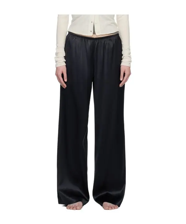 SKIMS Wide-leg Casual Pants - Black