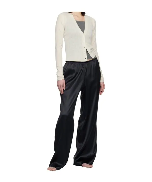 SKIMS Wide-leg Casual Pants - Black
