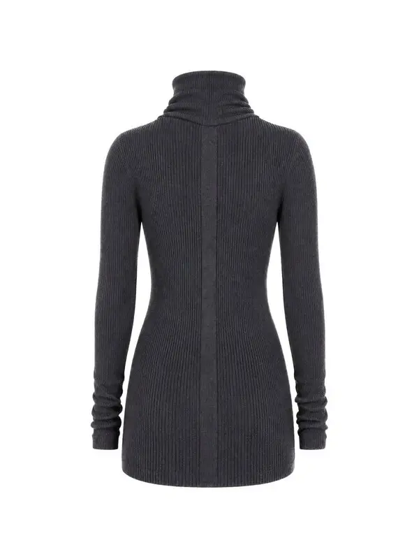 Rick Owens Ribbed Turtleneck Knitted Top
