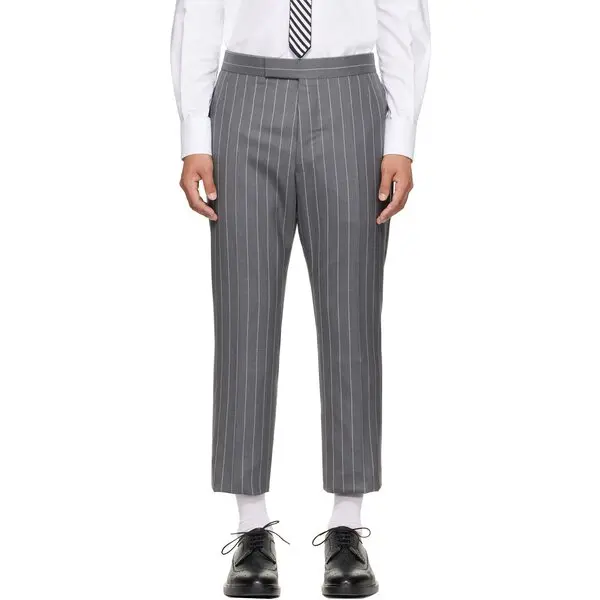 Thom Browne Chalk-stripe Wool Trousers