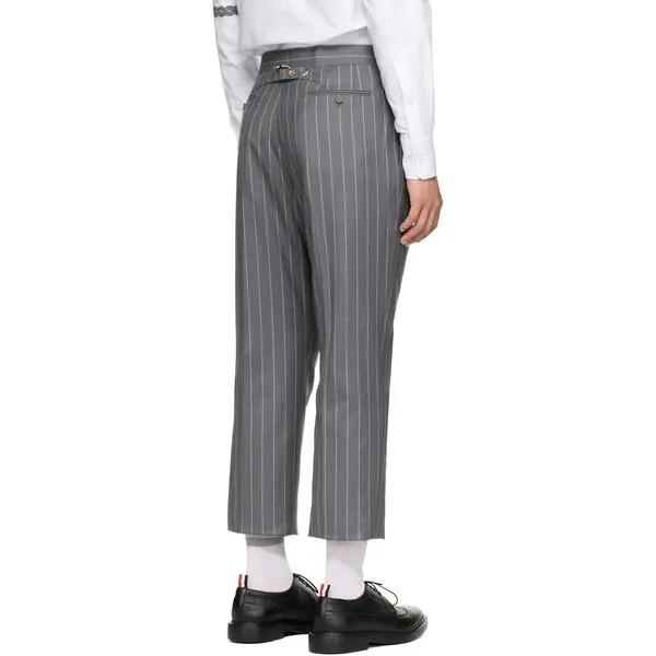 Thom Browne Chalk-stripe Wool Trousers