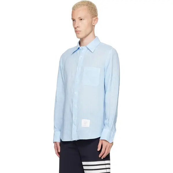 Thom Browne 4-bar Linen Shirt