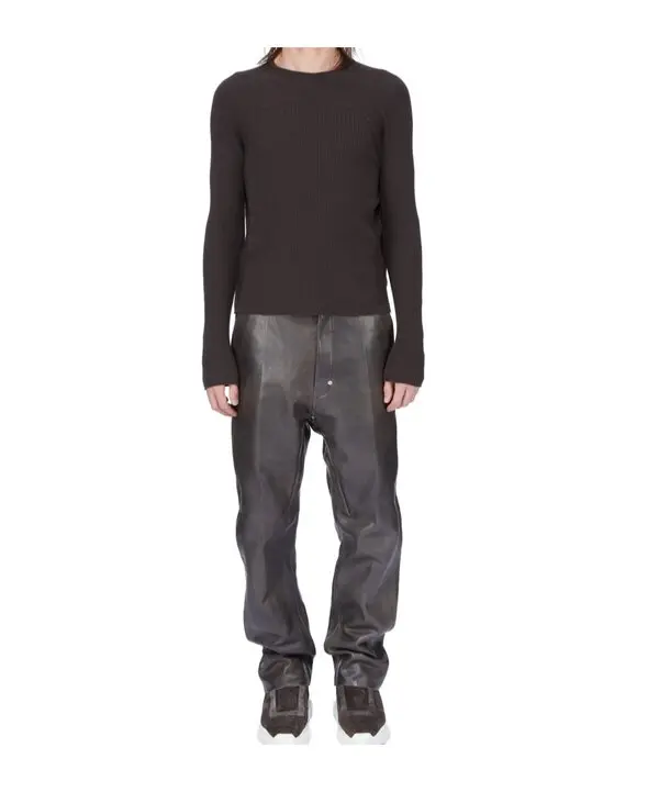 Rick Owens Ribbed Geo Panelled Sweater