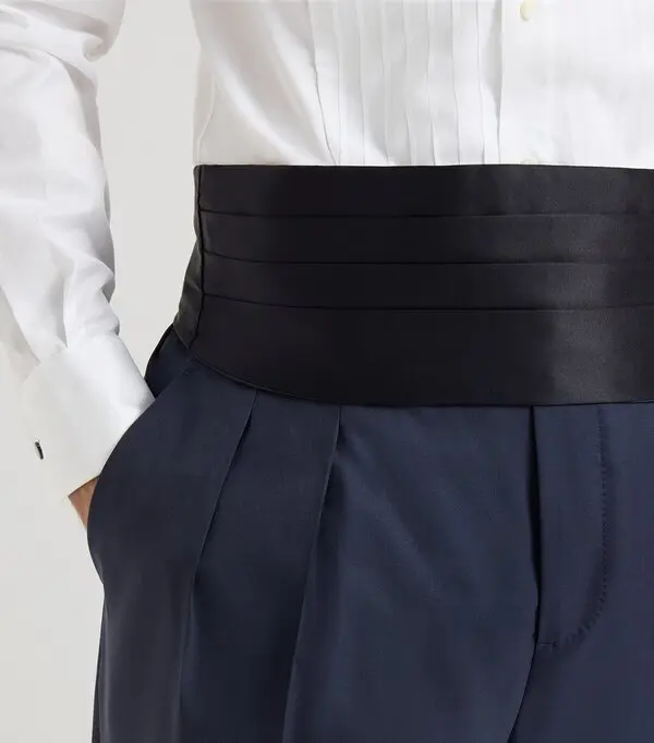 Brunello Cucinelli Cotton-silk Cummerbund - Black