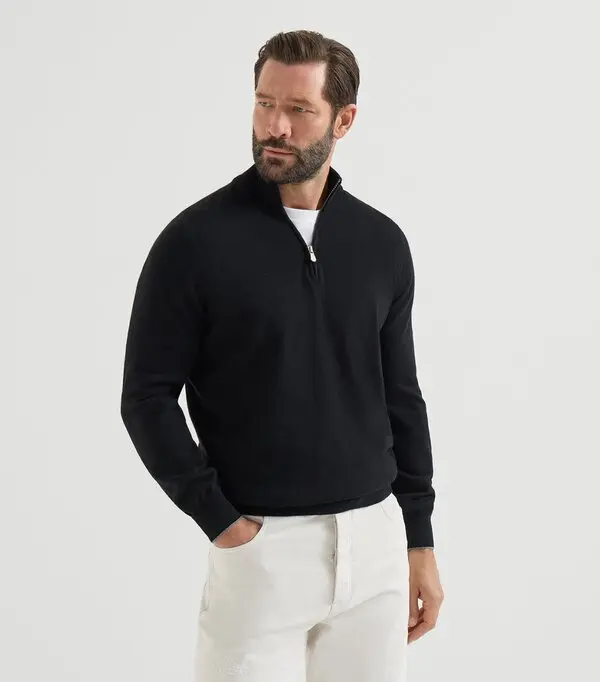 Brunello Cucinelli Cashmere Quarter-zip Sweater