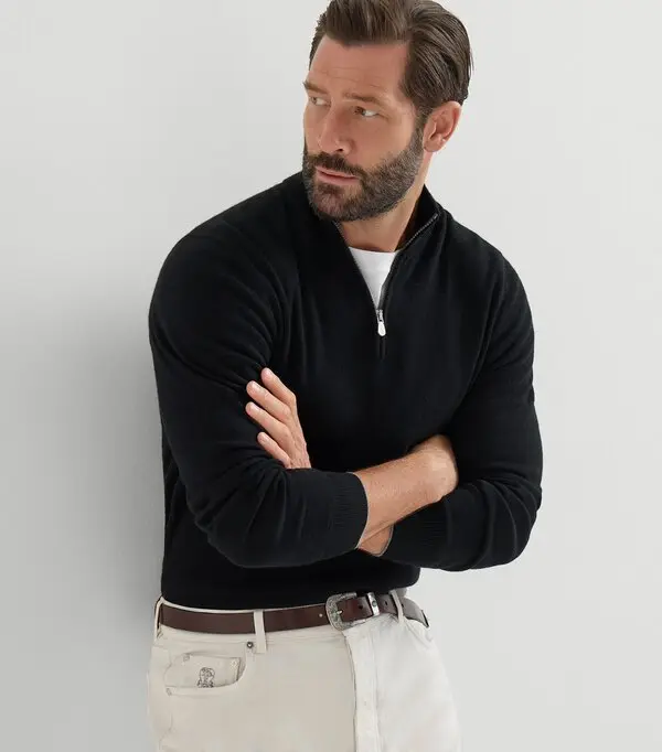Brunello Cucinelli Cashmere Quarter-zip Sweater