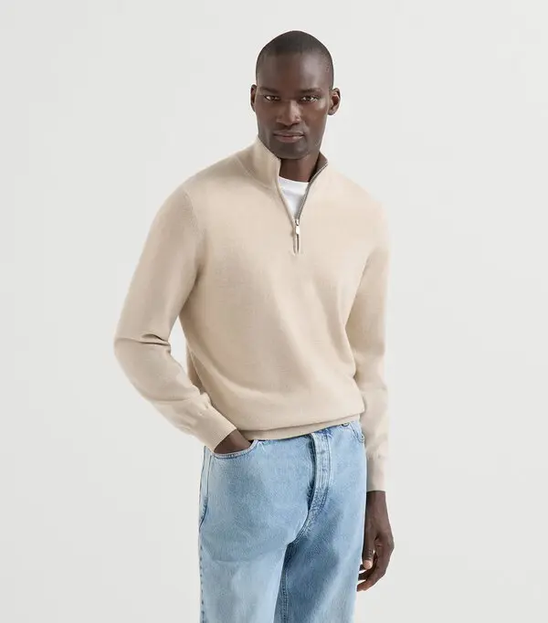 Brunello Cucinelli Cashmere Quarter-zip Sweater