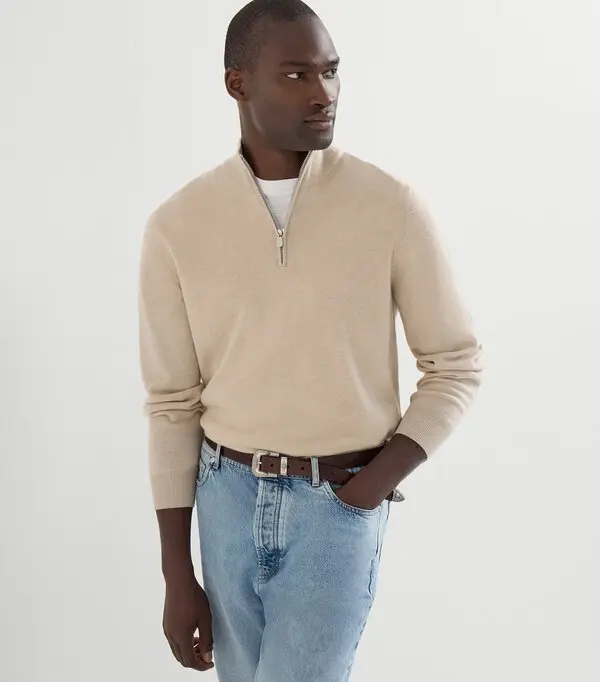 Brunello Cucinelli Cashmere Quarter-zip Sweater