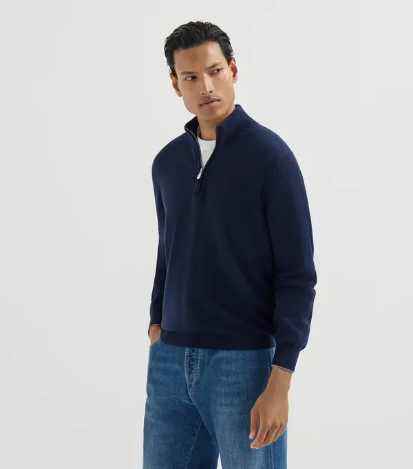 Brunello Cucinelli Cashmere Quarter-zip Sweater