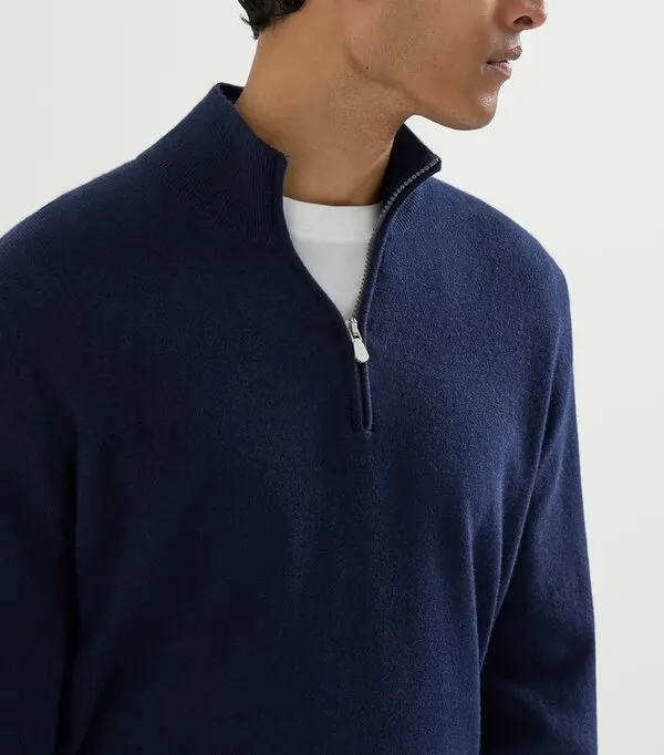 Brunello Cucinelli Cashmere Quarter-zip Sweater