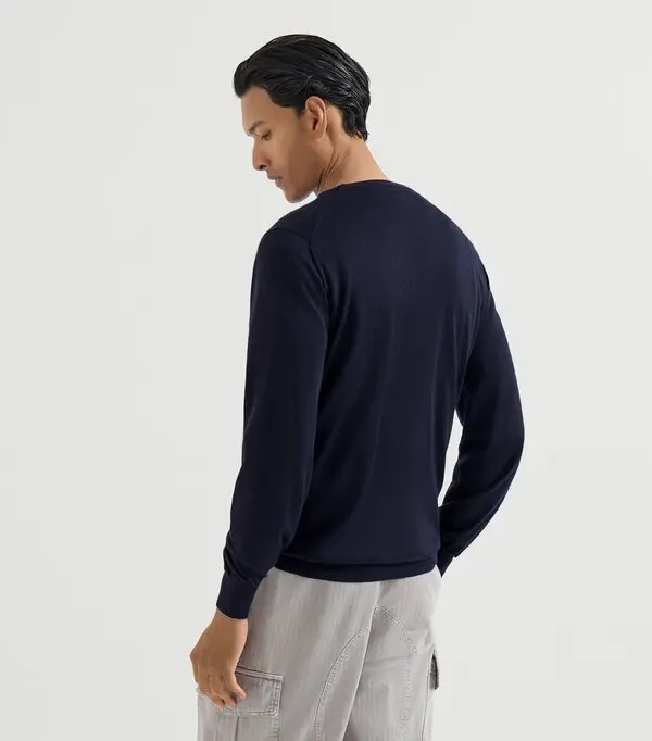 Brunello Cucinelli Cashmere-silk Crew-neck Sweater