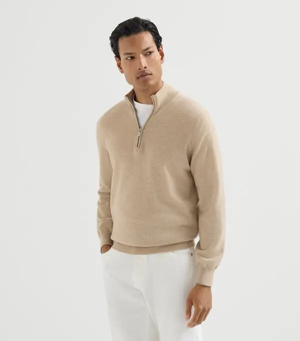 Brunello Cucinelli Cashmere Quarter-zip Sweater