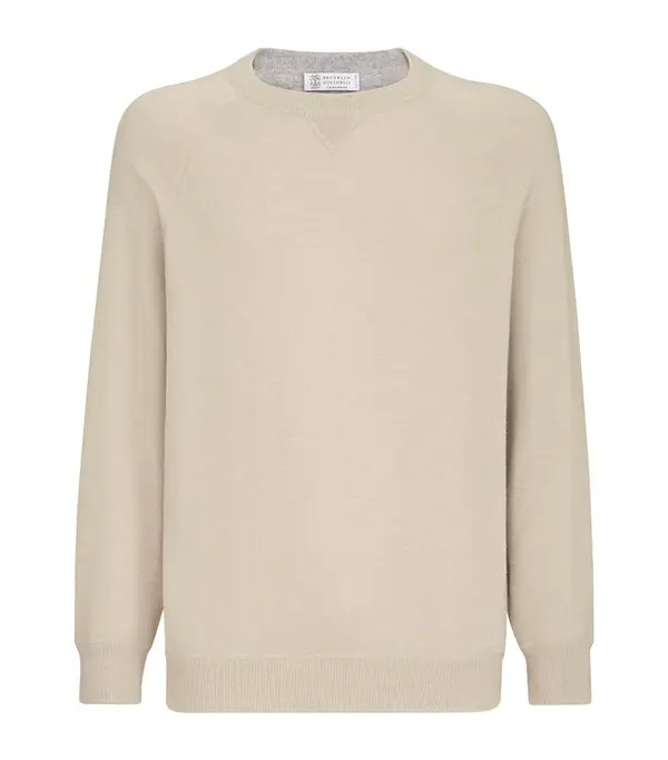 Brunello Cucinelli Cashmere Crew-neck Sweatshirt