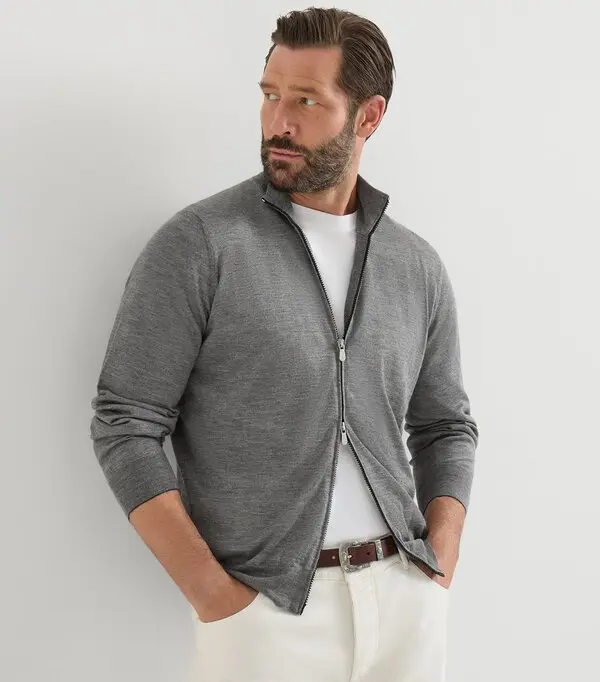 Brunello Cucinelli Cashmere-silk Zip-up Cardigan