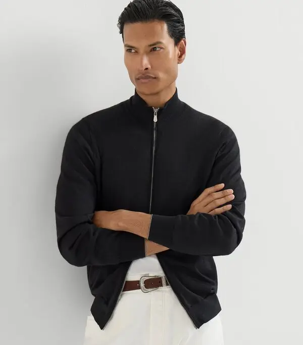 Brunello Cucinelli Cashmere-silk Zip-up Cardigan