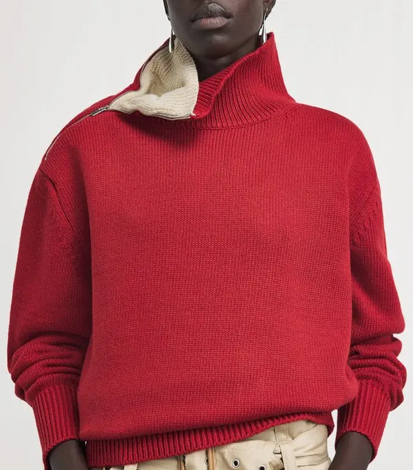 Source Unknown Zip-shoulder Konny Sweater