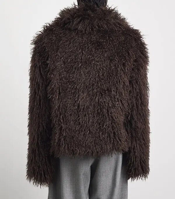 Source Unknown Faux Fur Hathi Jacket