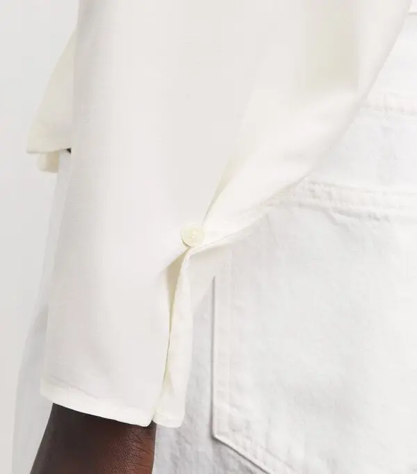 Source Unknown Long-sleeve Draped Pisa Blouse