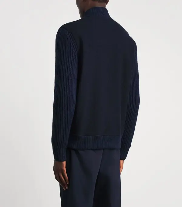 Eleventy Wool Bomber Jacket