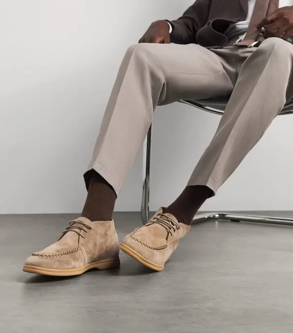Eleventy Suede Ankle Boots