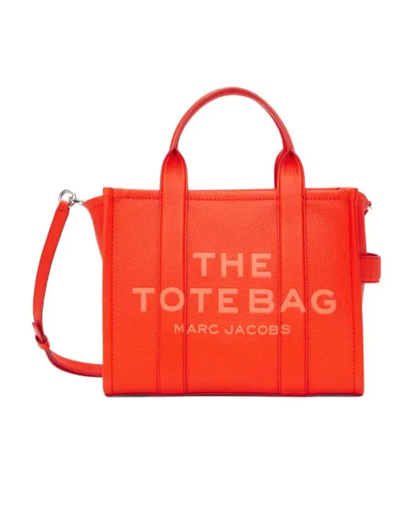 Marc Jacobs Leather Tote Bag - Red