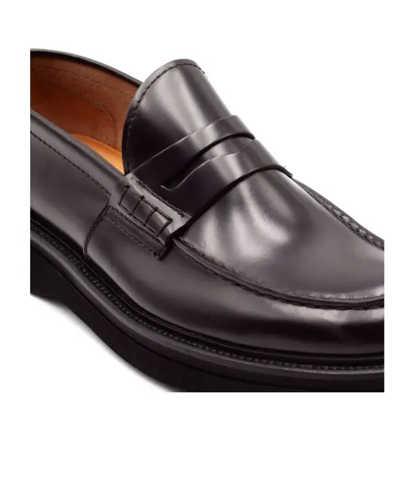 GREEN GEORGE Penny Leather Loafers