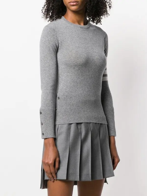 Thom Browne Cashmere Sweater - Light Gray