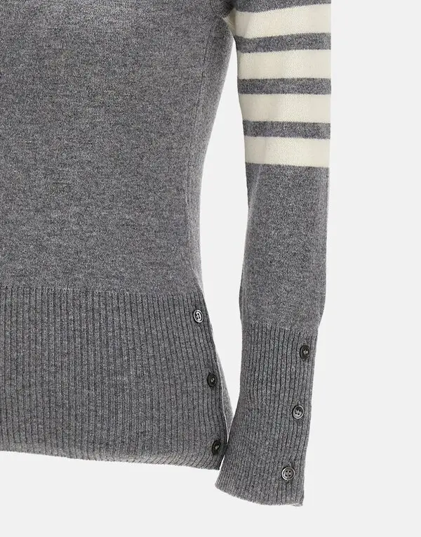 Thom Browne Cashmere Sweater - Light Gray