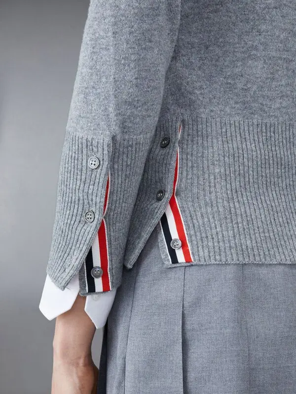 Thom Browne Cashmere Sweater - Light Gray