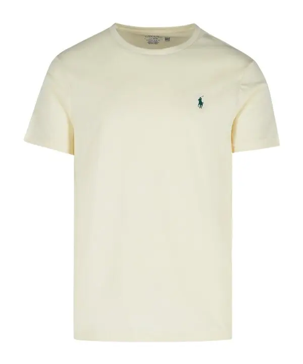 Polo Ralph Lauren Logo Embroidered Crewneck T-shirt - Cream