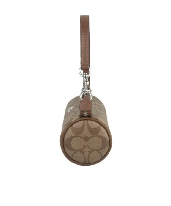 COACH Logo Shoulder Bag - Khaki/saddle Color
