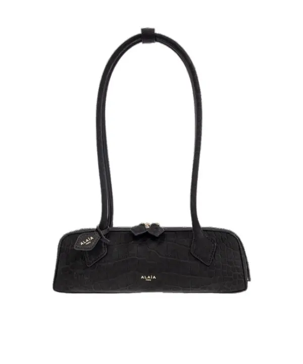Alaïa Le Teckel Zip-up Shoulder Bag - Black