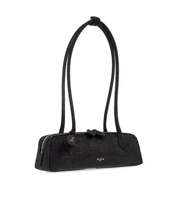 Alaïa Le Teckel Zip-up Shoulder Bag - Black